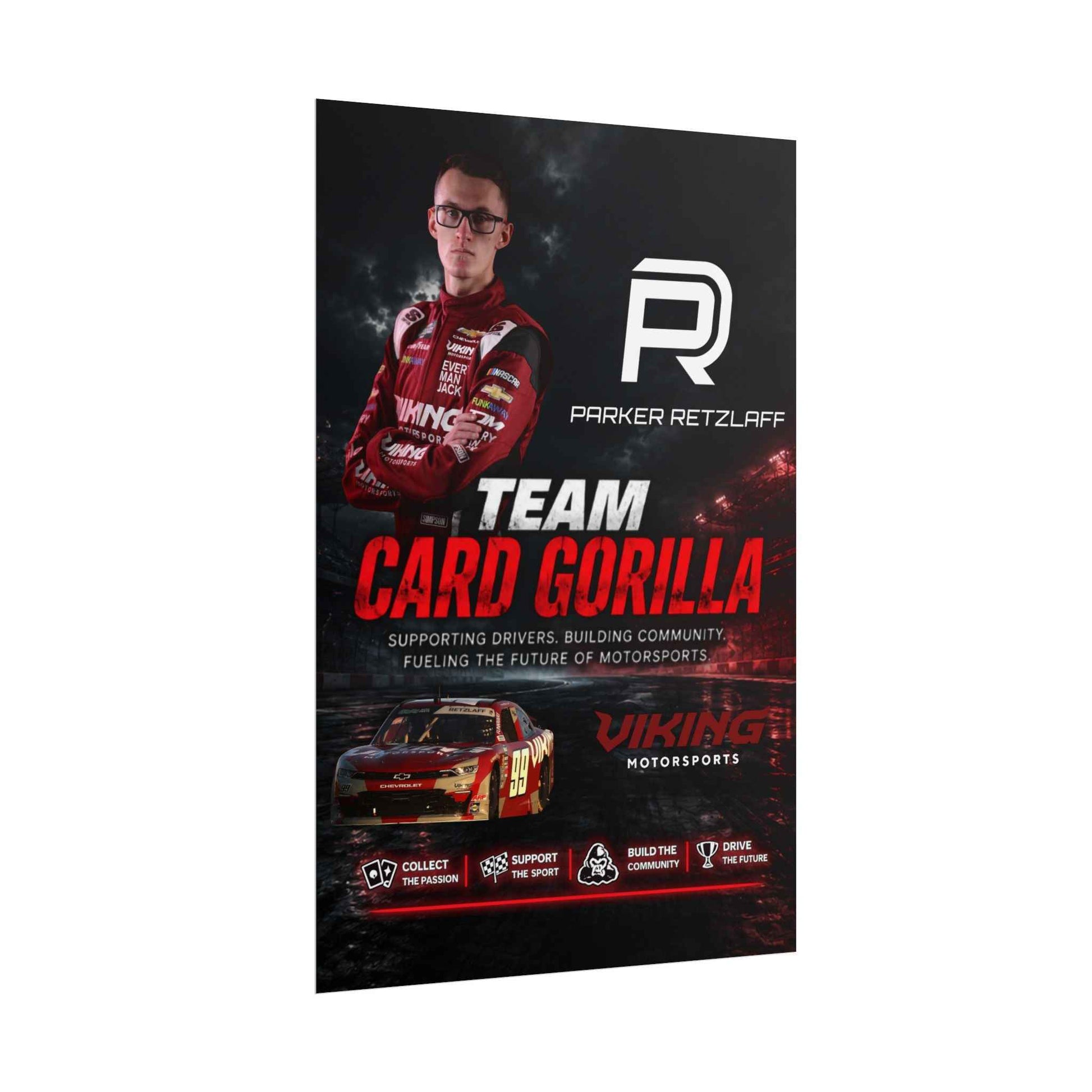 Parker Retzlaff | Team Card Gorilla Poster - Card Gorilla