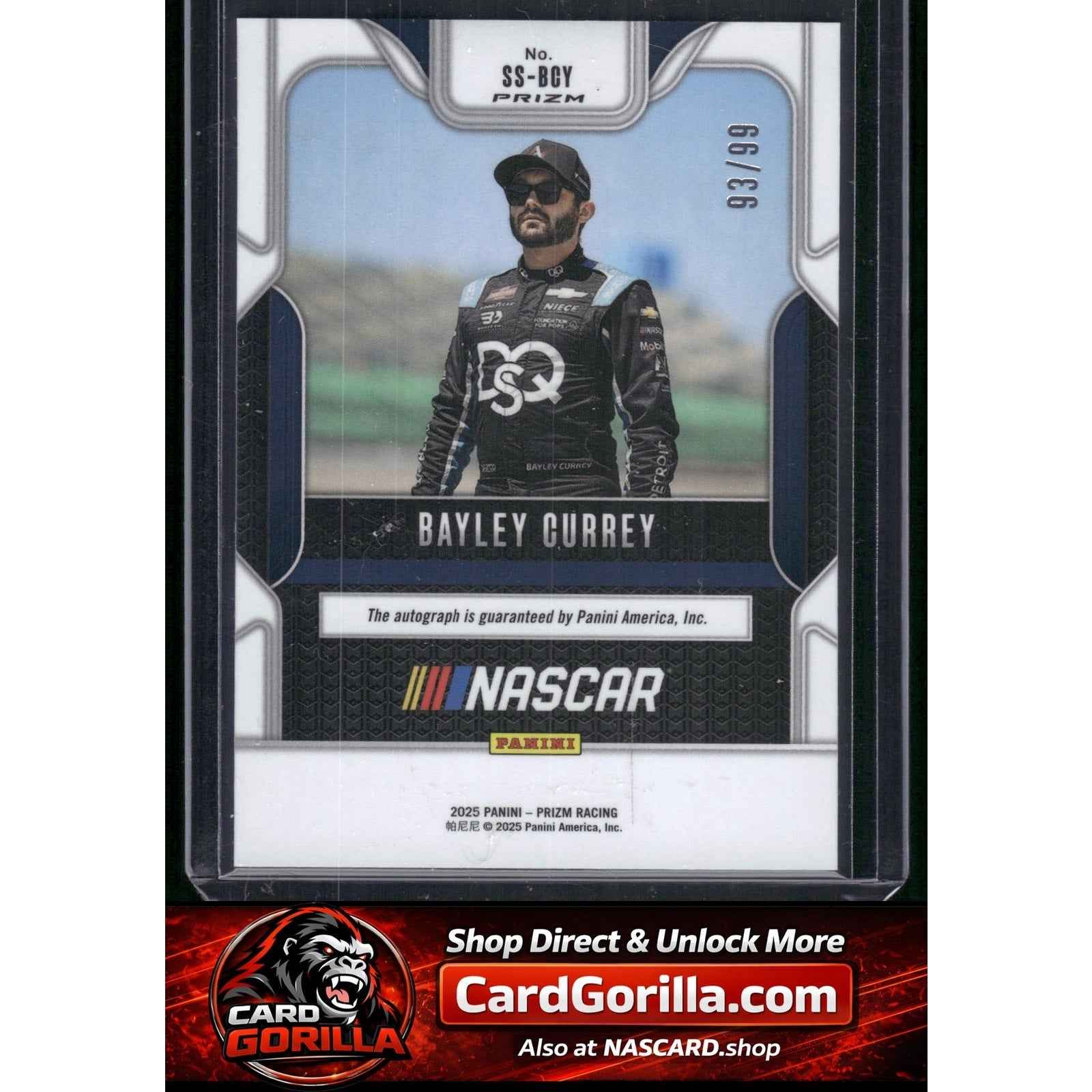 2025 Panini Prizm #SS-BCY Bayley Currey Sensational Signatures Red #/99 ...
