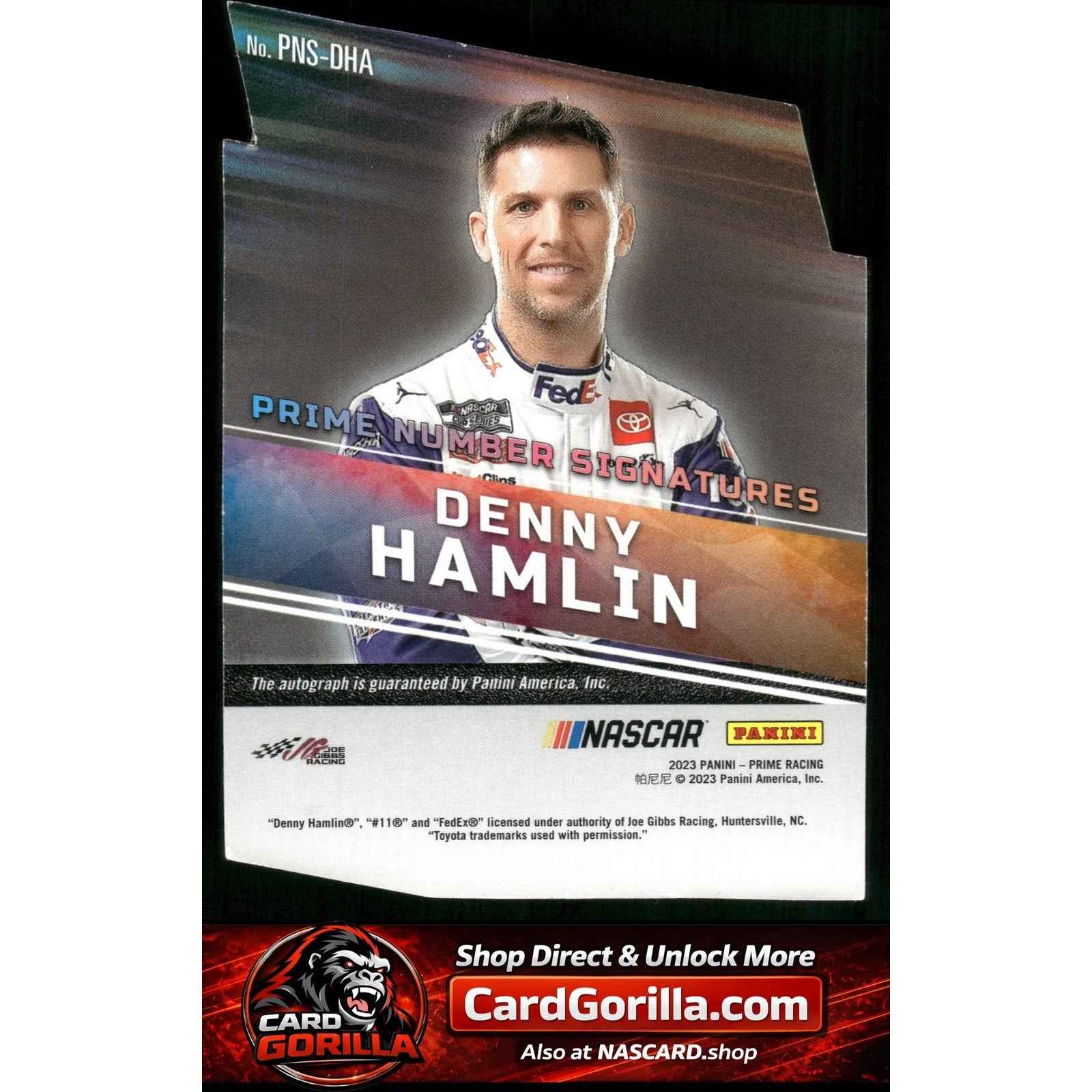 2024 National Treasures Denny Hamlin 2023 Prime Die Cut Prime Number ...